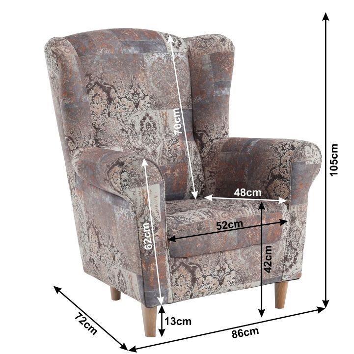 Nábytek Lux - Rozkládací křesla, Ušáky - Ušáky - Křeslo Ušák Charlot ...